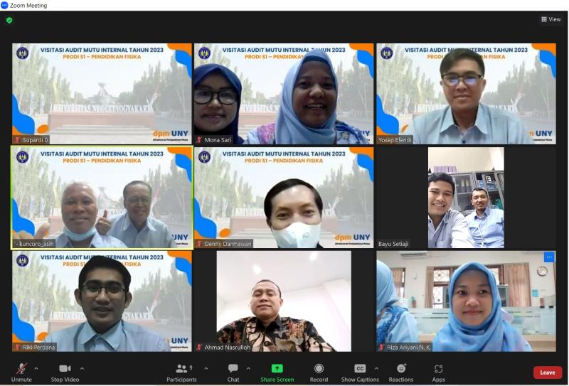 Audit Mutu Internal Program Studi Sarjana (S1) Pendidikan Fisika ... Audit Mutu Internal Program Studi Sarjana (S1) Pendidikan Fisika ...